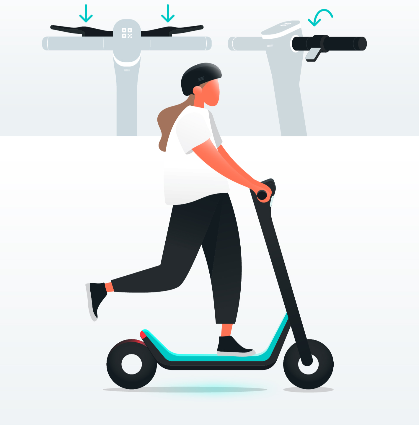 How do I ride a standing scooter? – Veo