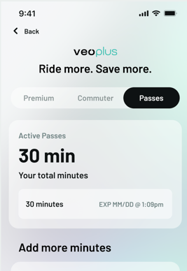 Using a VeoPlus Pass – Veo